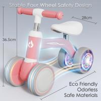 China Airless Tire Four Wheel Balance Bike Magnesium Alloy PP EVA with Magnetic Light Wheels 2-5 Years for sale