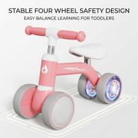 China Custom Logo Four Wheel Balance Bike Private Label Factory with Dual Mode Ride Glide Anti Tipping for sale