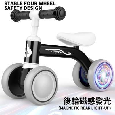 China Wholesale Four Wheel Balance Bike Kids Supplier OEM ODM with 2 Position Seat 45 Degree Steering for sale