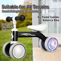 China OEM Four Wheel Balance Bike Manufacturer Custom Logo Kids 4 Wheel Bike with Adjustable Seat 50KG for sale
