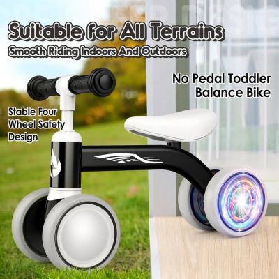 China OEM Four Wheel Balance Bike Manufacturer Custom Logo Kids 4 Wheel Bike with Adjustable Seat 50KG for sale