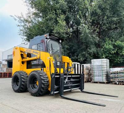 China AC Mini Skidsteer Skid Steer Loader 500kg 850kg 1050kg with Optional 4 in One Bucket for sale