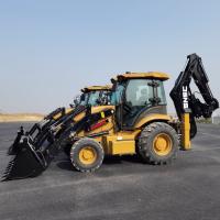 China Snsc Whosale 388 Loader 4X4 Backhoe Loader with Front End Loader Q235A Mast Material for sale