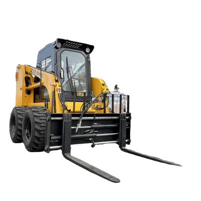 China 800kg 1050kg Euro 5 CE EPA Wheel Skid Steer Loader with Optional AC and Hammer Attachment for sale