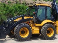 China 388 Snsc 4X4 Backhoe Wheel Loader with Front End Loader and 7*24 Hours After-sales Service for sale