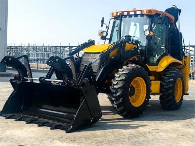 China Q235A Shanmon 388 4.8L Yuchai Power Backhoe Four Wheel Loader 7000 Times Transmission Hadraulic Steering for sale