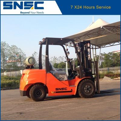 China High Lift Height Snsc FL35 3.5 Ton Gasoline LPG Forklift for Warehouse Operations for sale
