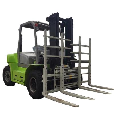 China Customized 5ton 6ton 7ton Diesel Engine Forklift with Single Double Pallet Handler for sale