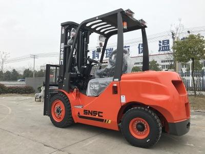 China Copper Radiator Isuzu Engine Forklift 3.5t Diesel Forklifter for Ordinary Combustion for sale