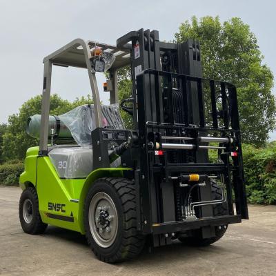China FL30 3ton LPG Forklift with Fork Positioner and Side Shifter Lift Height 3000-7000mm for sale