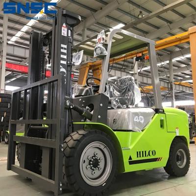 China 4ton Fork Lifter with 360 Degree Rotator and Auto Electric Hydraulic Transmisson System for sale