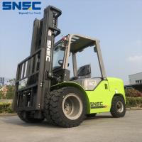China 3m Height 4 Ton Diesel Forklift With Japan Shimadzu Hydraulic System Isuzu Engine for sale
