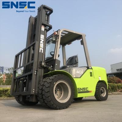 China 3m Height 4 Ton Diesel Forklift With Japan Shimadzu Hydraulic System Isuzu Engine for sale