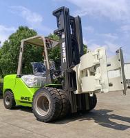 China Yellow 4 Ton Diesel Gas Propane Forklift Montacargas with Paper Roll Clamp for sale