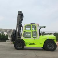 China Overhead Guard Height 2600mm 10 Ton Diesel Forklift with Glass Warehouse Attachment for sale