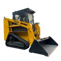 China TS50 Wheel Rubber Track Skid Steer Loader Max Dumping Height 2100mm Hydraulic Control for sale