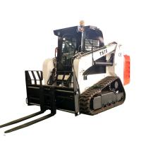 China Experience the Power of 50HP 60HP 70HP 100HP Mini Diesel Skid Steer Loader with Auger for sale