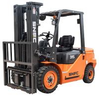 China 3 Ton 3.5 Ton 3000kg Triple Mast Diesel  Forklift with Auto Gearbox Bearing for sale