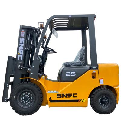 China Montacargas 2.5 Ton Diesel Forklift Truck With Fork Positioner for sale