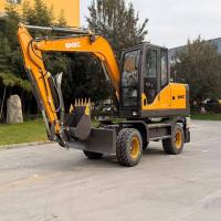China 7.6 Ton Wheeled Hydraulic Excavator For Urban Construction And Road Engineering for sale