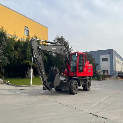China 15 Ton Wheeled Excavator – Powerful Hydraulic System For Road And Construction for sale