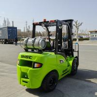 China Heavy Duty 3 Ton Load Capacity LPG Gas Forklift with Japan Shimadzu Hydraulic Pumps and Adjustable Cab for sale