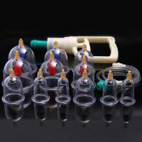 China 12PCS Plastic Hijama Cupping Set For Body Massage for sale