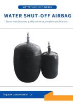 China Dimensions Customized Inflation Adjustment Water Shut-Off Airbag for sale