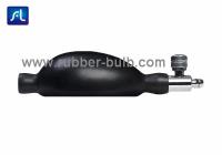 China Large Bulb with metal, turn-type airflow control valve and metal back valve rubber suction bulb syringe for sale