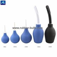 China Black Silicone Enema Bulb Kit 7.6oz Clean Anal Douche for Men Women with 19.7in Hose+4 Replaceable Nozzle (Black) for sale