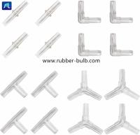 China Aquarium Airline Tubing Connectors Black Plastic,Standard 3/16