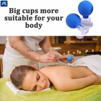 China 4pcs 55mm Silicone Facial Glass Cupping Therapy Set for sale