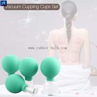 China 15cm Silicone Glass Facial Cupping Set For Home Spa for sale