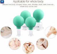 China 15cm Silicone Glass Facial Cupping Set For Home Spa for sale