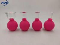 China 4Pcs PVC Silicone Glass Facial Vacuum Suction Massage Cups Wrinkle Remover Face Lifting for sale
