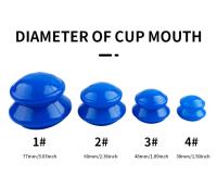 China Body Care Reusable Silicone Anti Cellulite Cupping Set massage equipment silicone cups for sale