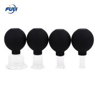 China 4 Pieces Eye Face Vacuum Massage Cupping Cup Kit Small Therapy Silicone Facial Cupping Set for sale
