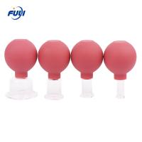 China 4 PcsVacuum Cupping Therapy Set Chinese Physiotherapy Ventosas Hijab Face Jars Cellulite Suction Cups Massager for sale