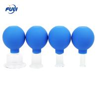 China 15/25/35/55mm 4 pcs rust red  Facial Cupping   And Face Anti Cellulite  Massage Cups for sale