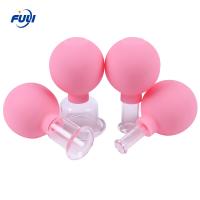 China Pink  Moisture Absorber Anti Cellulite Vacuum Cupping Cup Silicone Family Facial Body Massage Therapy Cupping Cup Set for sale
