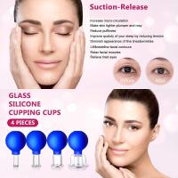 China 4 Pieces Fat Reducing Wrinkle Remover Facial Vacuum Suction Massage Cups for sale