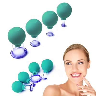 China Lymphatic Drainage Glass Cupping Cups 15cm With 58mm Rubber Bulb for sale