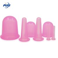 China 4Pcs Silicone Suction Cups Anti Cellulite Body Massage for Face Sucker Vacuum Cupping Cups Therapy Set Massage Jars Face for sale