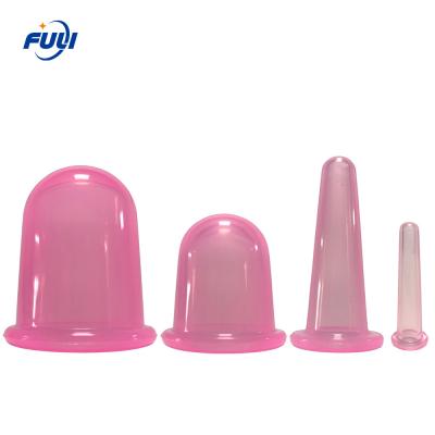 China 1pcs Suction Silicone Massage Cupping Anti-Cellulite Cups Facial and Body Therapy for sale