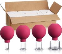 China 4Pcs Facial Vacuum Suction Massage Cups for Fat Reducing Wrinkles Remover for sale