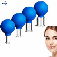 China 4 Pcs A Set Silicone Cupping Therapy Set,Eye Face Vacuum Massage Cup Kit Anti Cellulite Cups For Facial Massage for sale