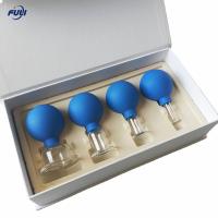 China 4 Pcs A Set Silicone Cupping Therapy Set,Eye Face Vacuum Massage Cup Kit Anti Cellulite Cups For Facial Massage for sale