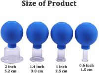 China 2pcs  Different Size Anti Cellulite Vacuum Silicone Cupping Therapy Silicone Cupping Massage Silicone Facial Cupping Set for sale