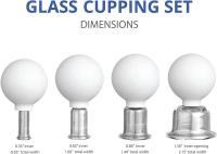 China 4 Pcs White Silicone Cups Massage Therapy Cup Reusable Facial And Body Cupping Device Beauty Massage for sale