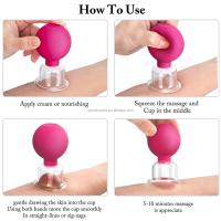 China Vacuum Facial Silicone Cupping Without Fire Massager Cellulite Vacuum Suction Silicone for sale